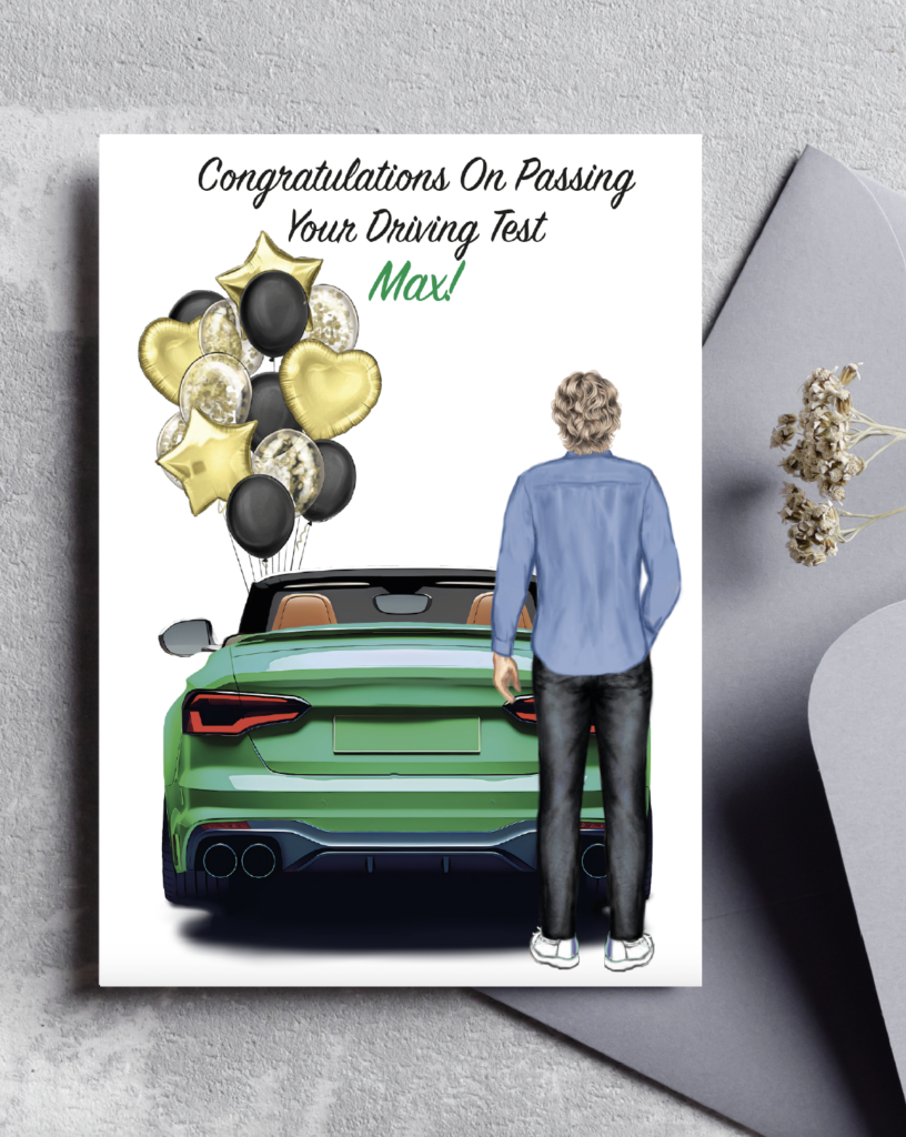Personalised Male Congratulations on Passing Your Driving Test Card ...